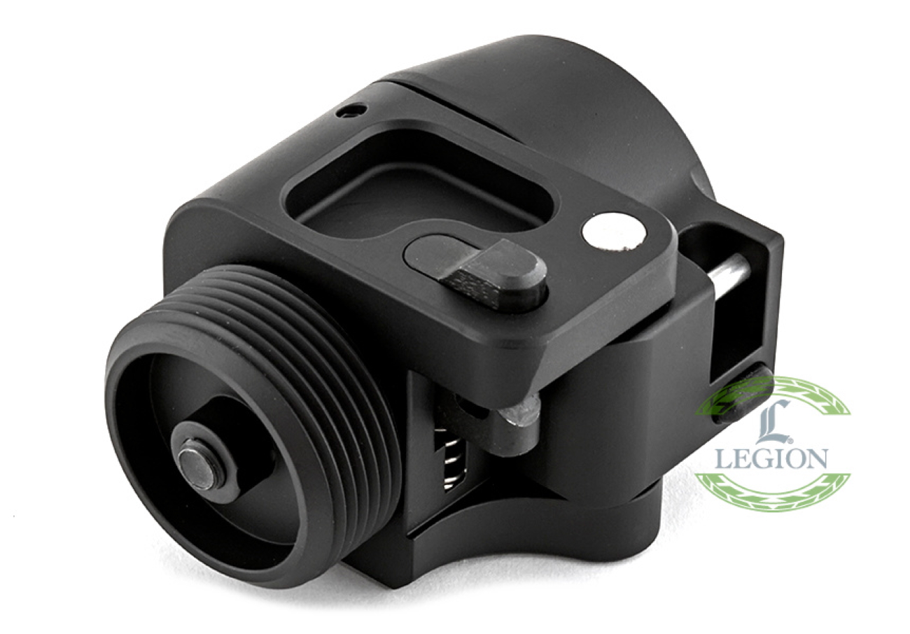 Folding stock adapter for AR15 tube. Armor Black