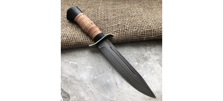 Baranov Bulat Knife T002-NR40 Stacked Birch.