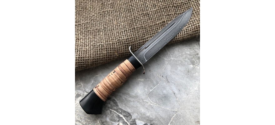 Baranov Bulat Knife T002-NR40 Stacked Birch.