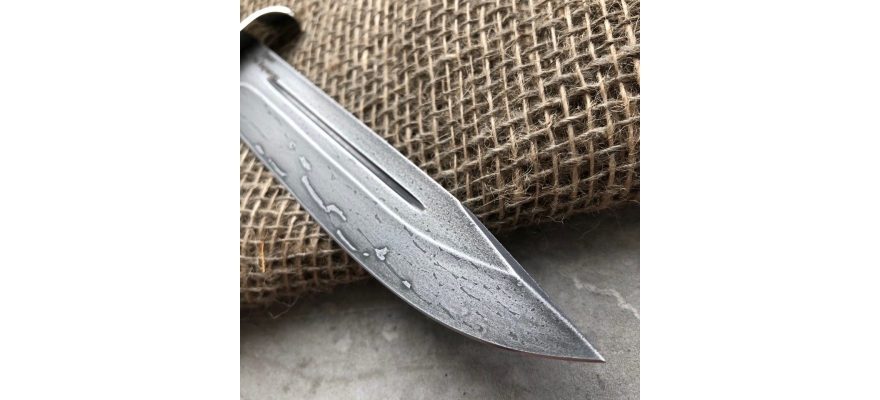 Baranov Bulat Knife T002-NR40 Stacked Birch.