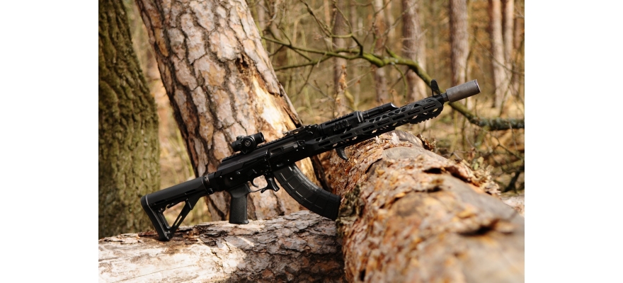 AK-47,AK-74, AKM Anodized Long Handguard by "Krook". Black