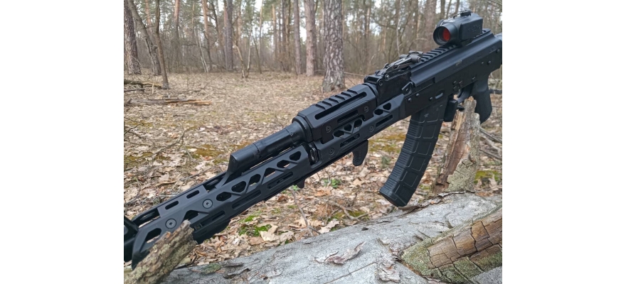 AK-47,AK-74, AKM Anodized Long Handguard by "Krook". Black