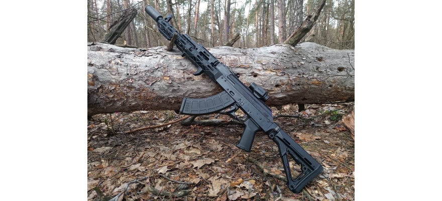 AK-47,AK-74, AKM Anodized Long Handguard by "Krook". Black