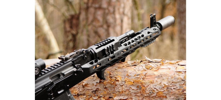 AK-47,AK-74, AKM Anodized Long Handguard by "Krook". Black