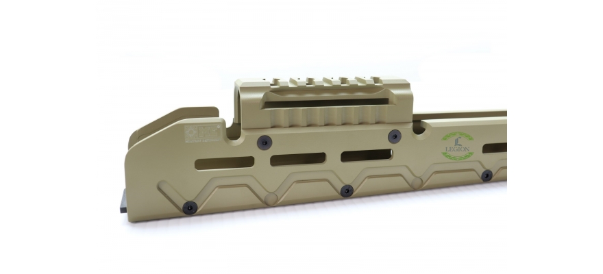 Extended Tactical Handguard for AK/AKM based Rifles by "ME". Coyote Tan