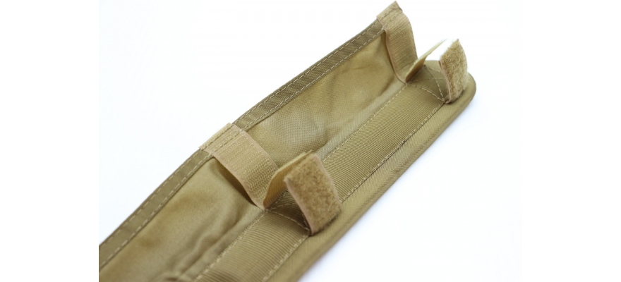 Rifle Sling Extended Cushion Pad by Tactical Decisions. Coyote